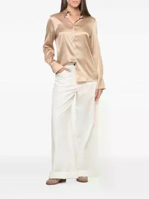 Peserico Satin-finish Long-sleeve Shirt
