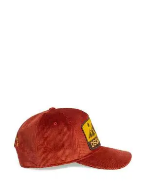 Dsquared2 Logo-patch Corduroy Baseball Cap