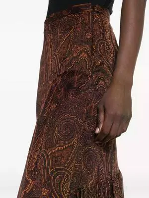 Etro Paisley-print Midi Skirt