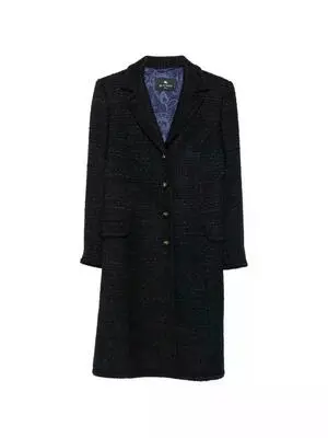 Etro Tweed Notched-lapel Coat