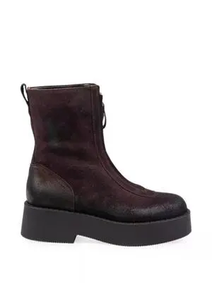 Premiata Suede Platform Ankle Boots