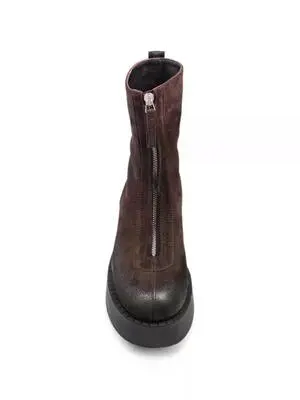 Premiata Suede Platform Ankle Boots