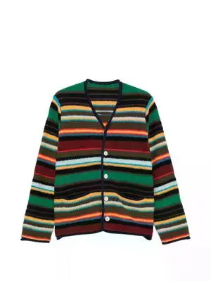 SACAI Sacai Striped V-Neck Cardigan