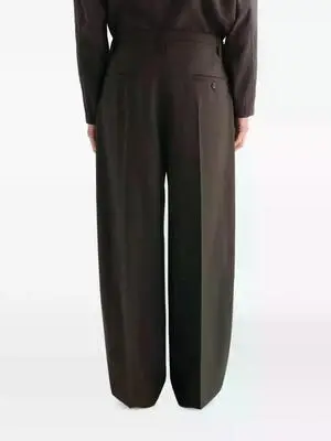 LEMAIRE Single-pleat Tailored Trousers In Tropical Wool Blend