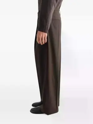 LEMAIRE Single-pleat Tailored Trousers In Tropical Wool Blend