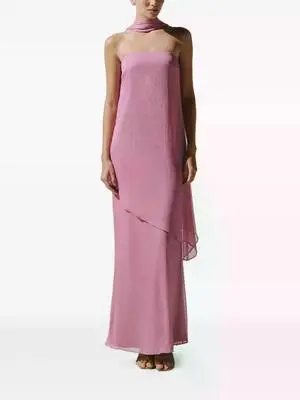 BAOBAB Strapless Scarf-detail Maxi Dress - Pink