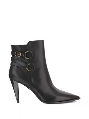 Pinko Buckle-fastening Pointed-toe Ankle Boots