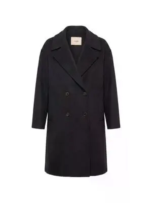 TWINSET Double-breasted Notched-lapels Coat - Black