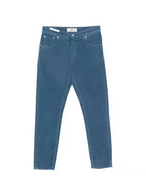 PT TORINO Corduroy-effect Five-pocket Trousers - Blue