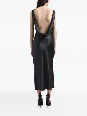 Nina Ricci Asymmetrical Draped Midi Dress