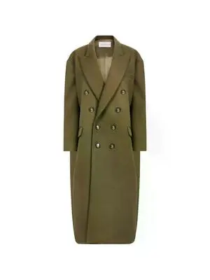 Nina Ricci Double-breasted Wool Coat - Green