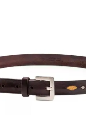 Orciani Embellished Leather Belt - Brown