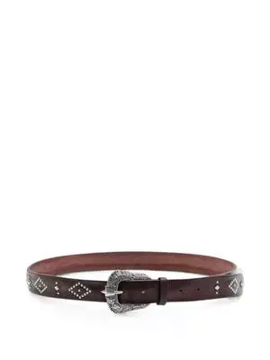 Orciani Studded Leather Belt