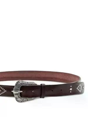 Orciani Studded Leather Belt