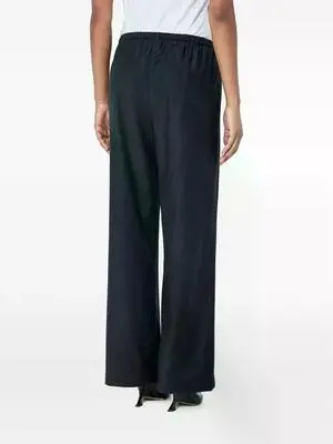 RÓHE Wool Elasticated Waistband Trousers - Black
