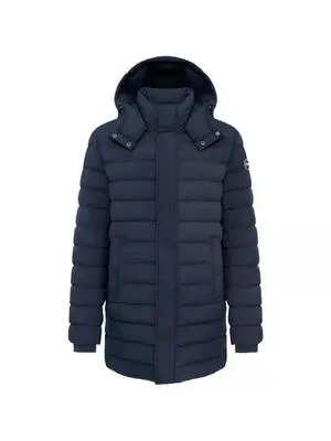 COLMAR Quilted Hooded Coat - Blue