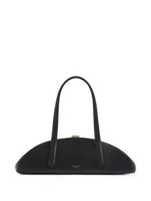 MUGLER Lua Leather Shoulder Bag - Black