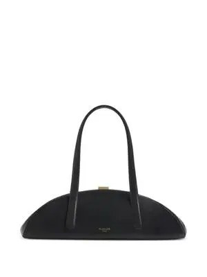 MUGLER Lua Leather Shoulder Bag - Black