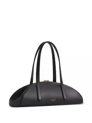 MUGLER Lua Leather Shoulder Bag - Black