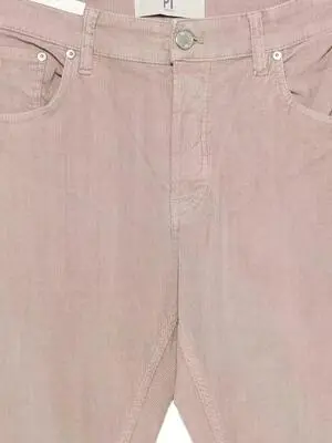 PT TORINO Corduroy Logo Patch Trousers - Pink
