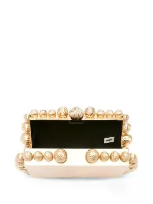 Cult Gaia Bead-embellished Box Clutch Bag