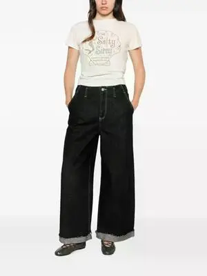 RE/DONE Graphic-print T-shirt - Neutrals