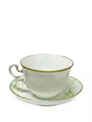 GINORI 1735 Floral-print Teacup And Saucer - White
