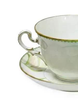 GINORI 1735 Floral-print Teacup And Saucer