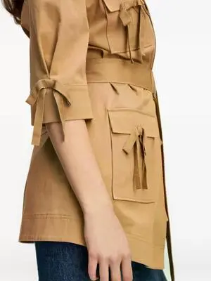Cinq À Sept Saige Off-shoulder Belted Jacket