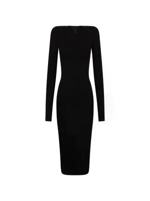 Dsquared2 Long-sleeve Midi Dress - Black