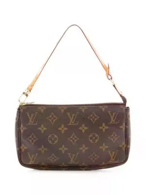 LOUIS VUITTON 2003 Pochette Accessoires Monogram Shoulder Bag - Brown