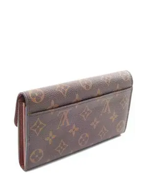 LOUIS VUITTON 2010s Monogram Sarah Wallet - Brown