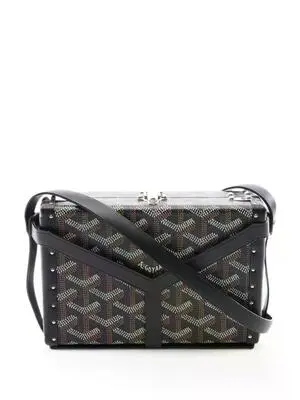 Goyard 2010s Minaudière Trunk Shoulder Bag - Black