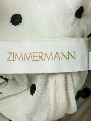 Zimmermann Swiss Dot Tiered Mini Dress