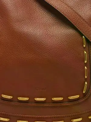 Chloé Medium Marcie Studded Shoulder Bag - Brown