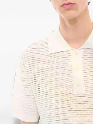 FURSAC Open-knit Cotton Polo Shirt