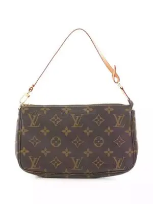 LOUIS VUITTON 2003 Pochette Accessoires Monogram Tote Bag - Brown