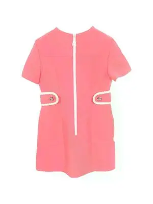 LOUIS VUITTON 2010s Logo-patch Short-sleeve Dress