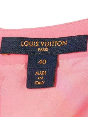 LOUIS VUITTON 2010s Logo-patch Short-sleeve Dress