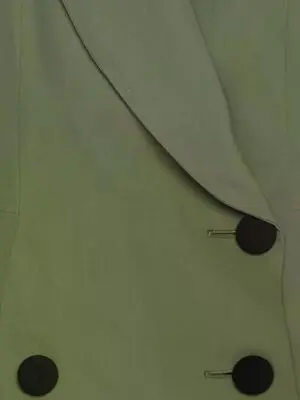 SELF-PORTRAIT Double-breasted Twill Playsuit