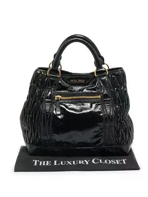 Miu Miu Leather Tote Bag