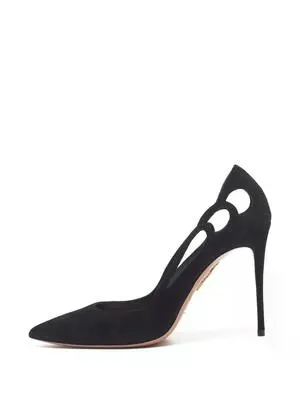 AQUAZZURA Suede Fenix Pointed-toe Pumps