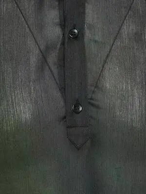Saint Laurent Chiffon Chinese-collar Shirt