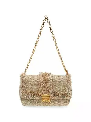 Dior 2012 Miss Tweed Shoulder Bag - Neutrals