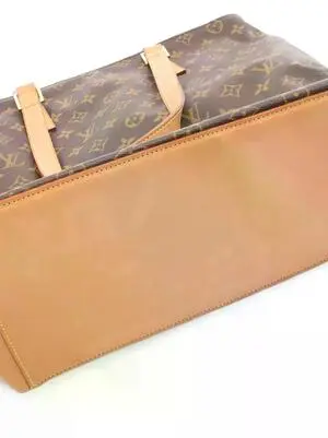 LOUIS VUITTON Monogram Canvas Cabas Mezzo Tote Bag - Brown
