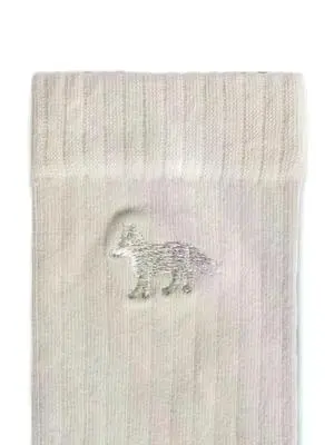 Maison Kitsuné Baby Fox Ribbed Socks