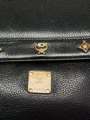 Mcm Studded Flap Cross Body Bag
