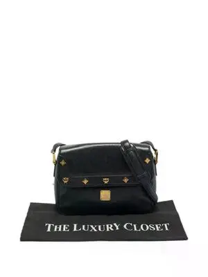 Mcm Studded Flap Cross Body Bag