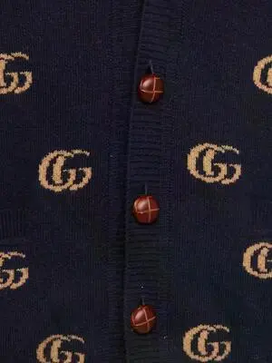 Gucci Gg Monogram Wool Cardigan
