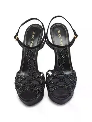 SERGIO ROSSI Embellished Ankle-strap Sandals